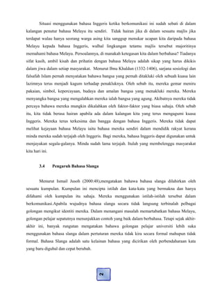 Tugasan hbml3403 linguistik dan sosiolinguistik | DOC