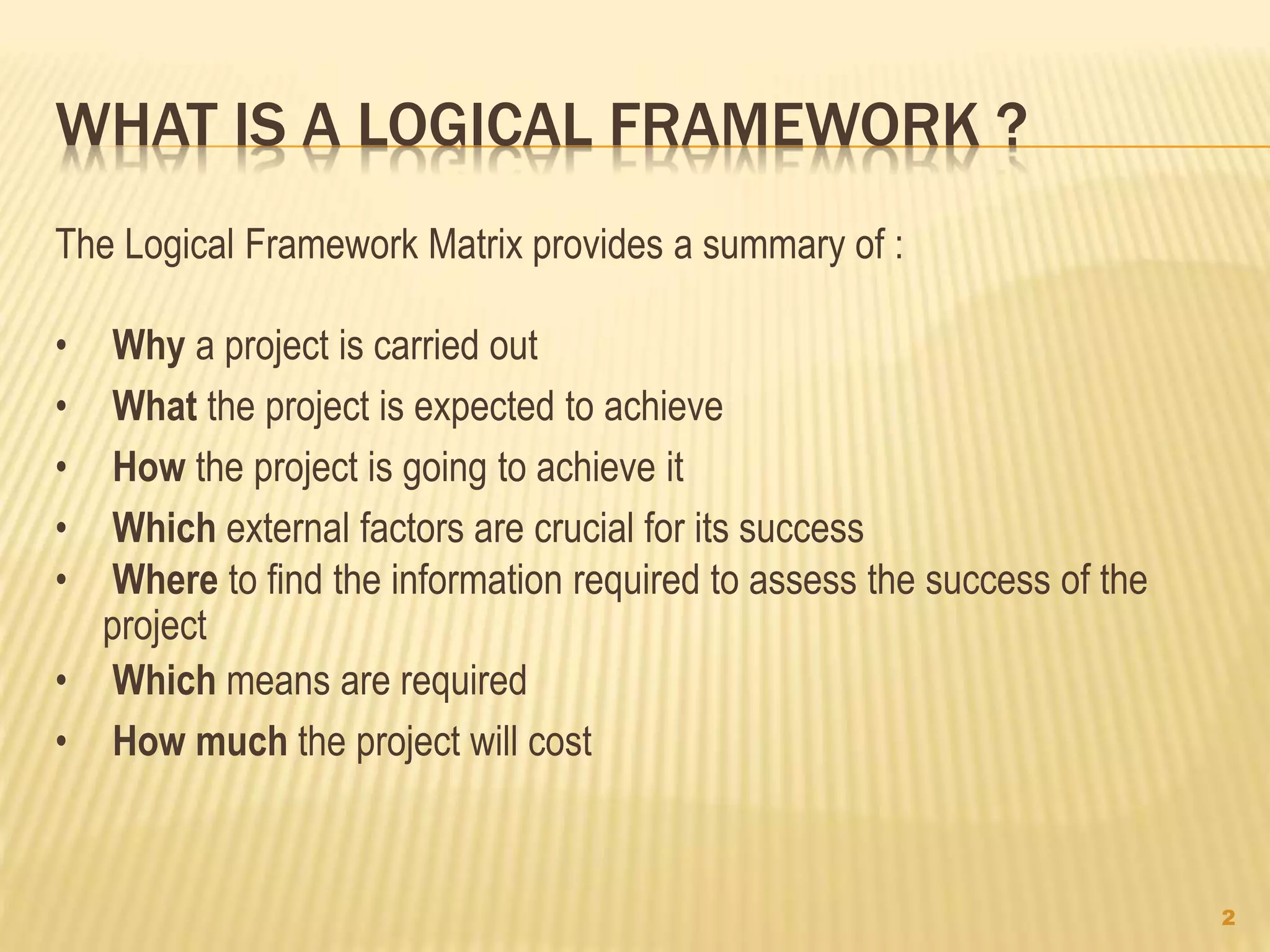 Lfa approach on project planning | PPTX