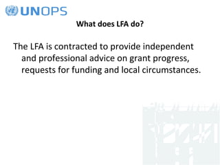 LFA Role | PPT