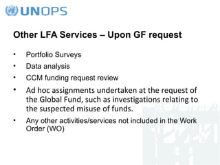 LFA Role | PPT