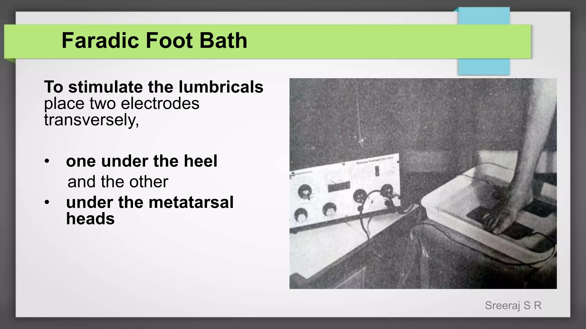 Faradic Foot Bath, Faradism Under Pressure, Faradism Under Tension ...