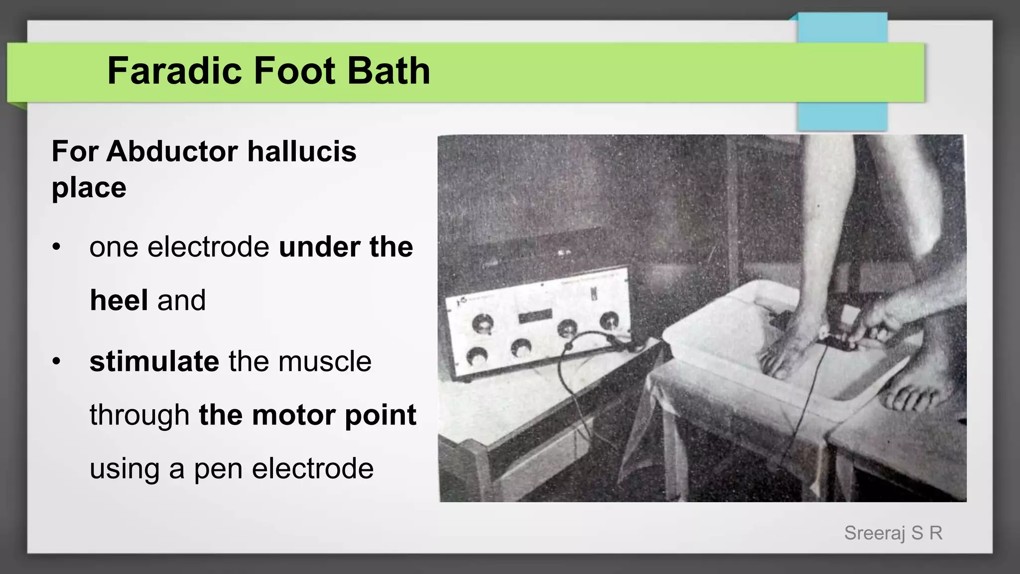 Faradic Foot Bath, Faradism Under Pressure, Faradism Under Tension ...