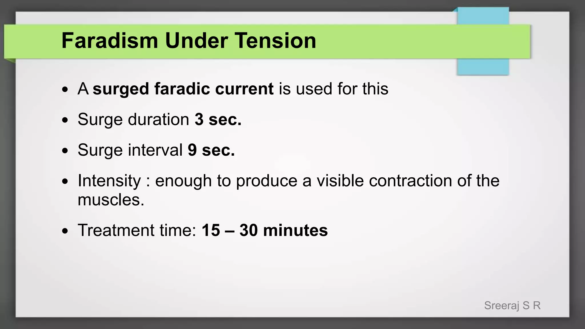 Faradic Foot Bath, Faradism Under Pressure, Faradism Under Tension ...