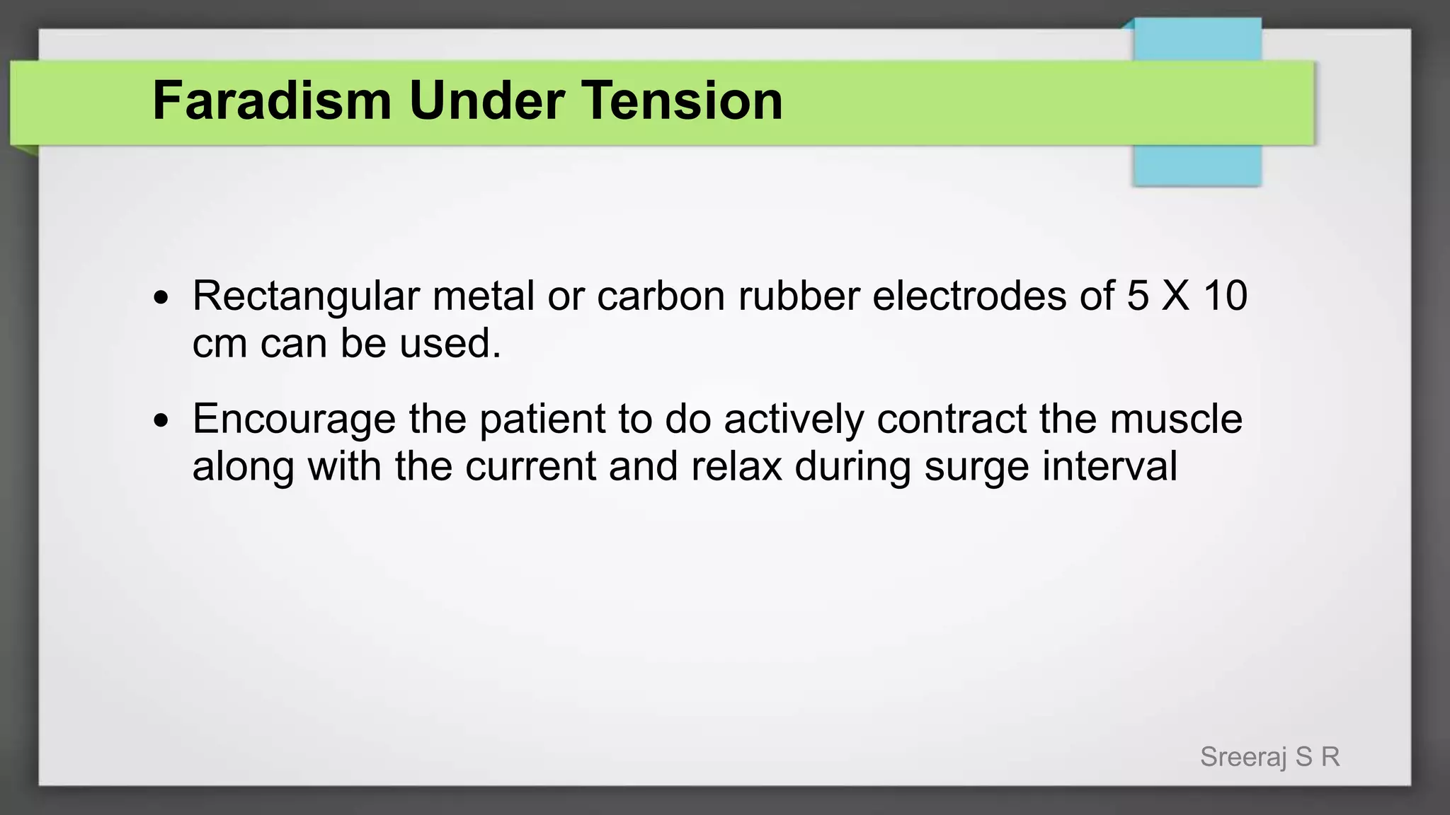Faradic Foot Bath, Faradism Under Pressure, Faradism Under Tension ...