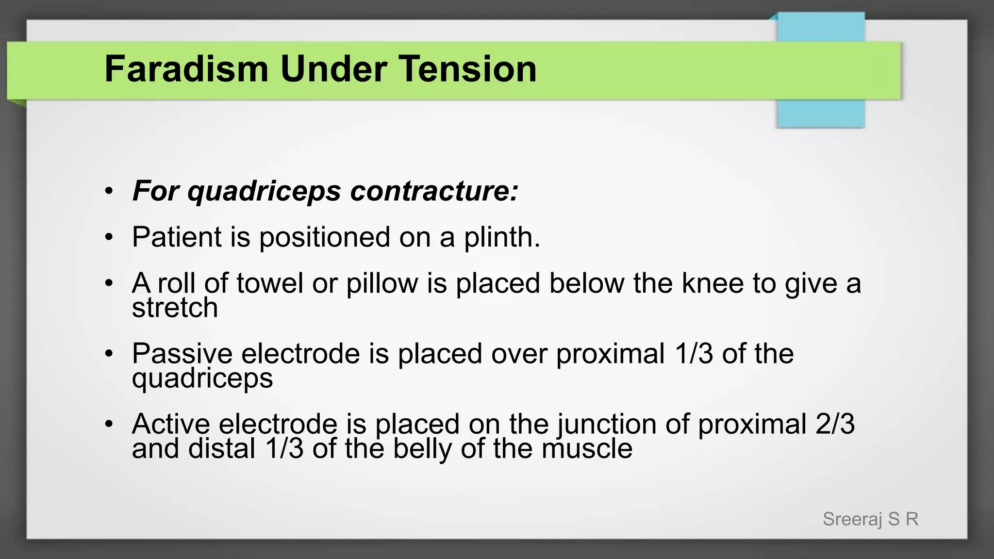Faradic Foot Bath, Faradism Under Pressure, Faradism Under Tension ...