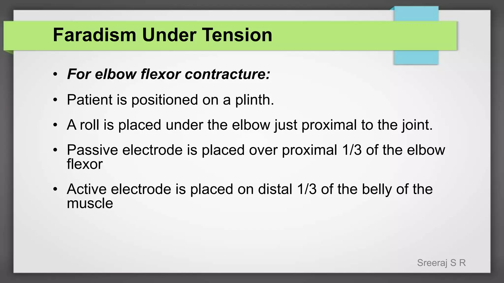 Faradic Foot Bath, Faradism Under Pressure, Faradism Under Tension ...