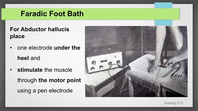 Faradic Foot Bath, Faradism Under Pressure, Faradism Under Tension ...