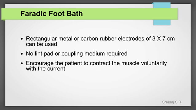 Faradic Foot Bath, Faradism Under Pressure, Faradism Under Tension ...