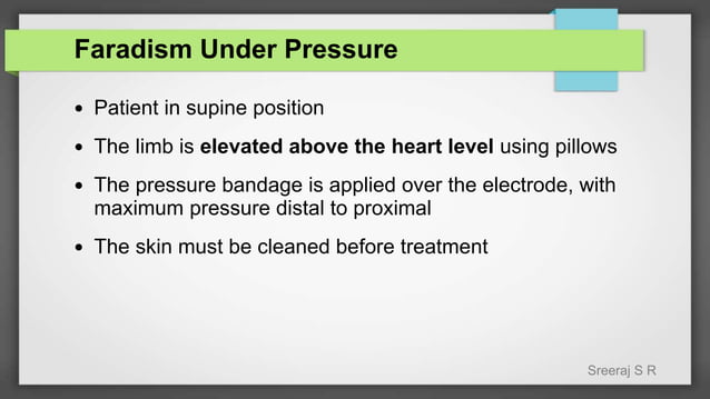 Faradic Foot Bath, Faradism Under Pressure, Faradism Under Tension ...