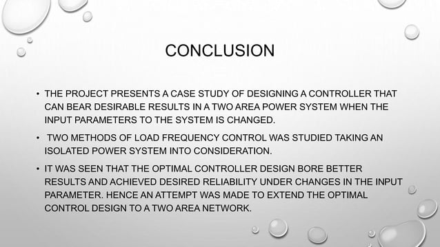 Load Frequency Control of two area Power system | PPTX