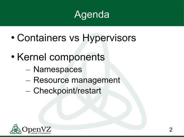 Containers and Namespaces in the Linux Kernel | PPT