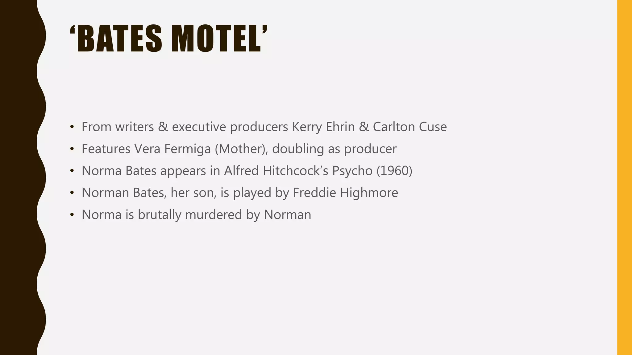 5 Fun Facts About 'Bates Motel' That You Should Know About | PPT