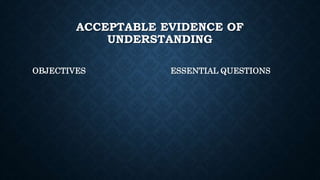LFG- DETERMINING ACCEPTABLE EVIDENCE OF LEARNING.pptx
