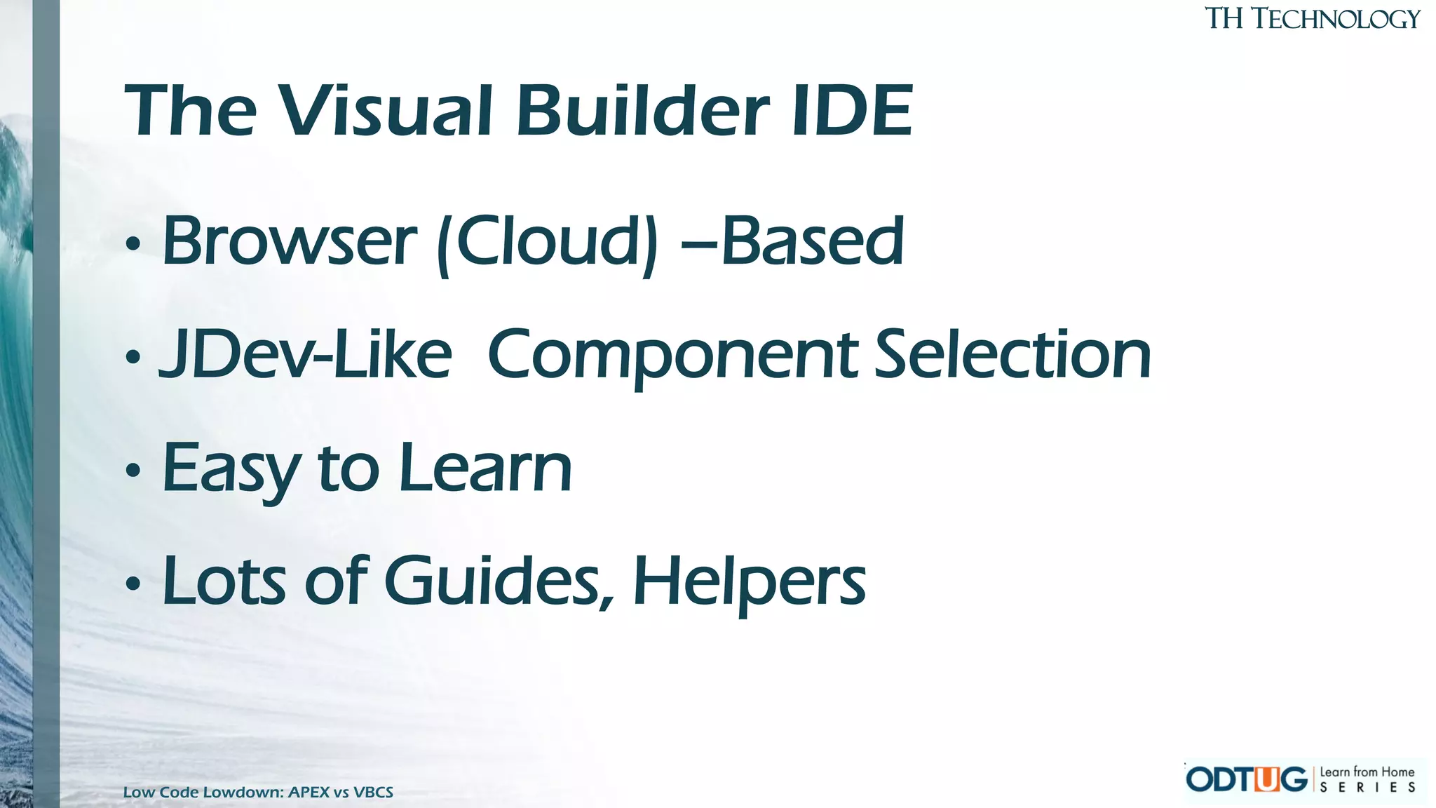 Oracle Low Code Lowdown: APEX vs VBCS | PDF | Web Development | Internet