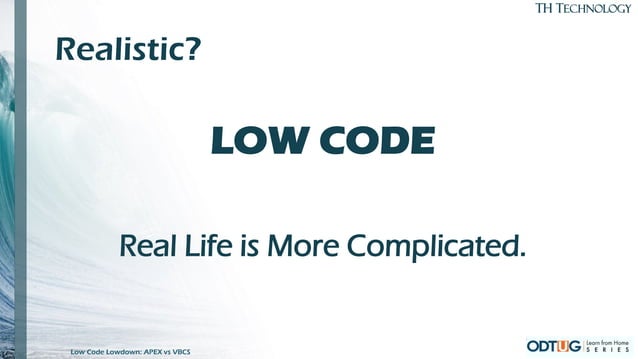 Oracle Low Code Lowdown: APEX vs VBCS | PDF | Web Development | Internet