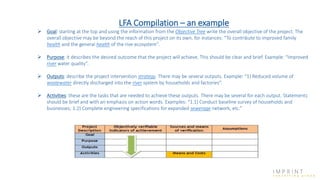 The logical framework matrix approach (LFMA) | PDF | Business ...
