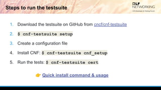 LFN Dev and Testing Forum 2022 CNF Certification Tutorial | PDF | Cloud ...
