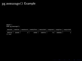 pg_proctab: Accessing System Stats in PostgreSQL | PDF
