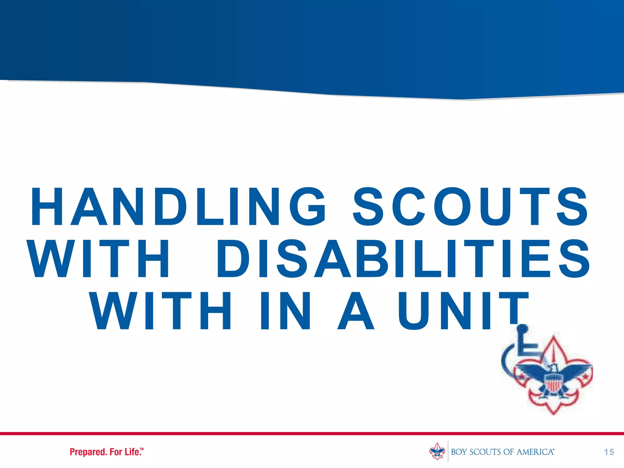 Part 1 Scouting For Youth With Disabilities | PPT