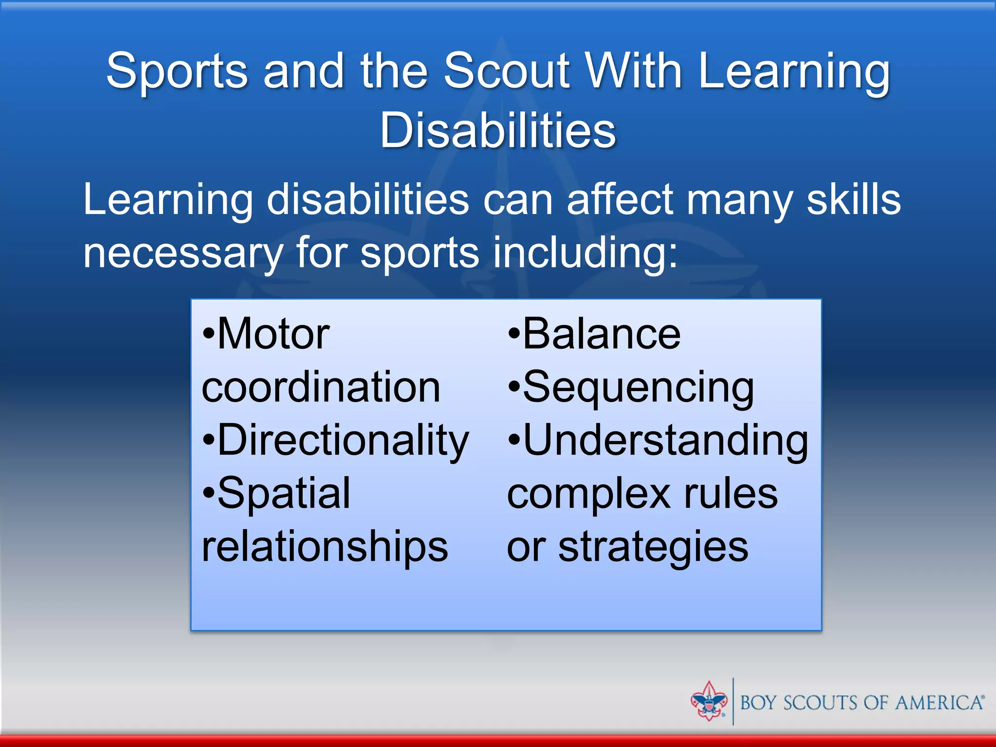 Part 2 Scouting For Youth With Disabilities | PPT