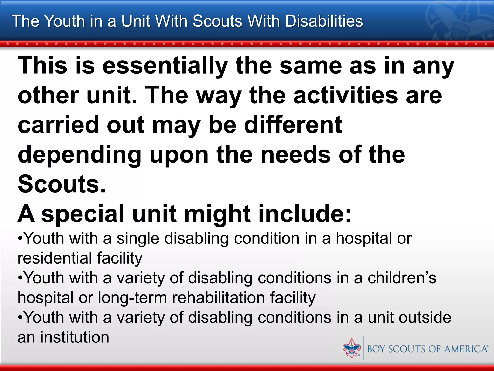Part 3 Scouting For Youth With Disabilities | PPT