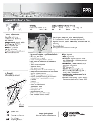 LFPB FBO Ground Handling Agent Le Bourget International Airport, Paris ...