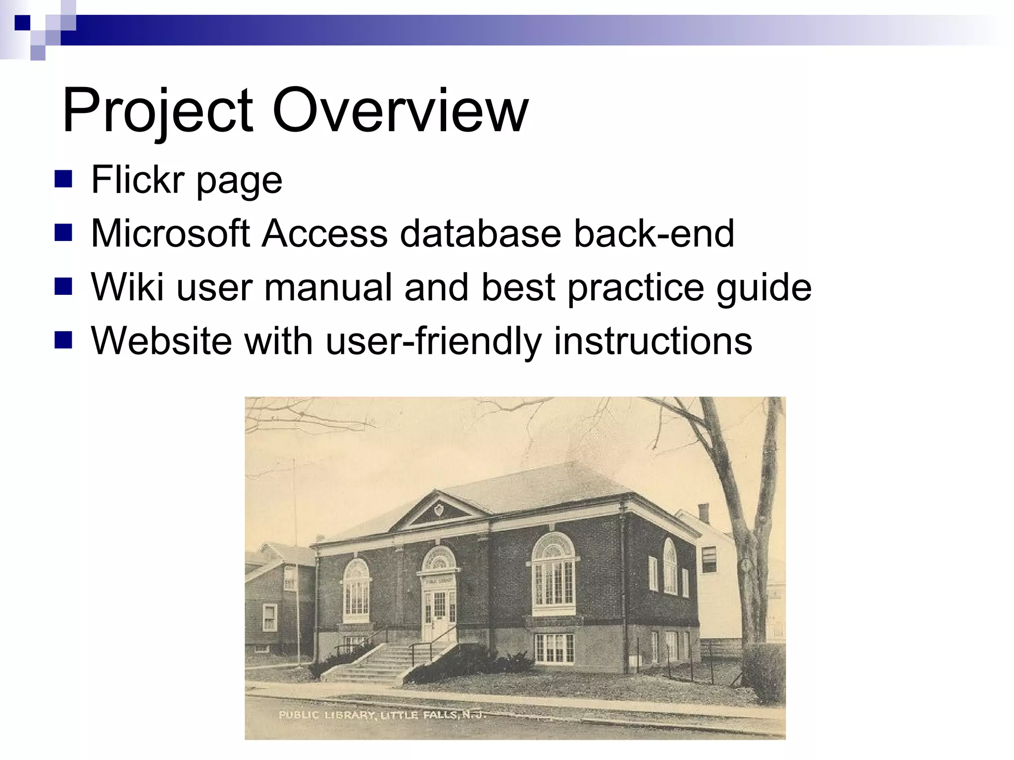 Little Falls Library Digitization Project | PPT