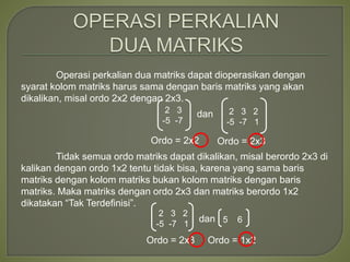 Matriks dan transporte matriksmatematika | PPT