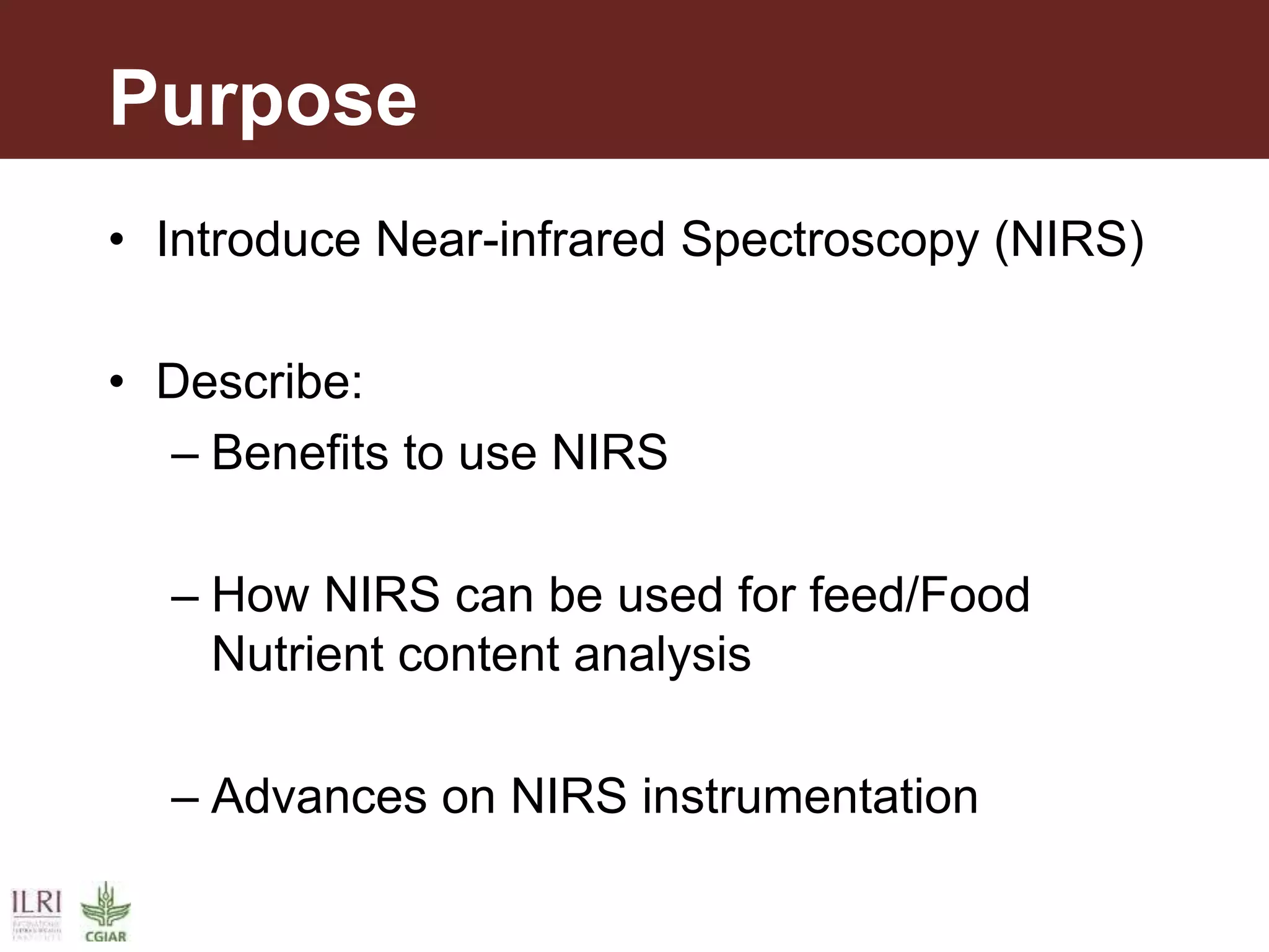Chemical analysis via NIR spectroscopy | PPT