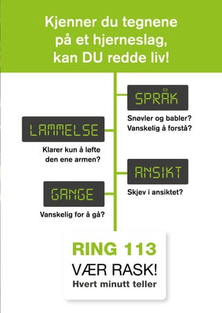 Hjerneslag symptomer slag | PDF