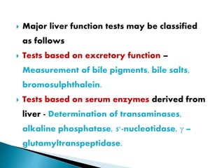 liver function test | PPTX