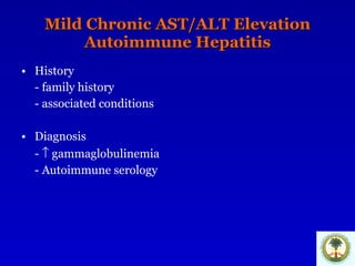 Approach to the patient with abnormal LFTs | PPT