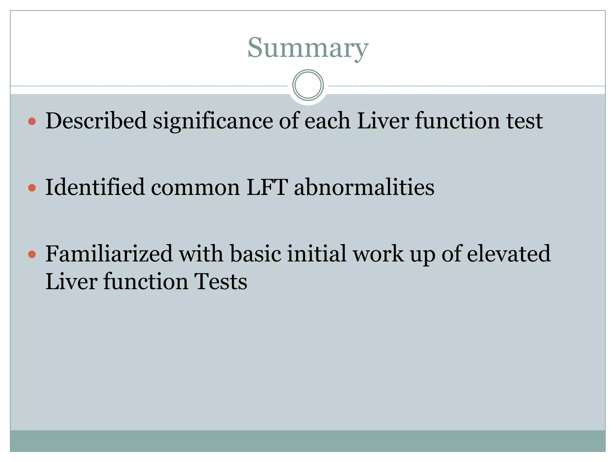 liver function test | PPT