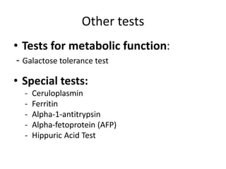 Liver Function Test | PPTX