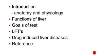 LFTx. clinical pharmacy, PharmD 4th year | PPTX