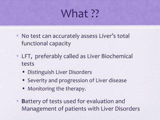 Liver Function Tests | PPT