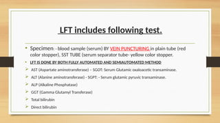 LFT (LIVER FUNCTION TEST),LIVER PANEL TEST.pptx