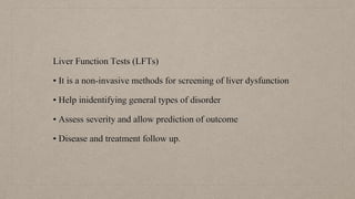 lft ppt and parameters of lft with fate of bilirubin.pptx | Endocrine ...