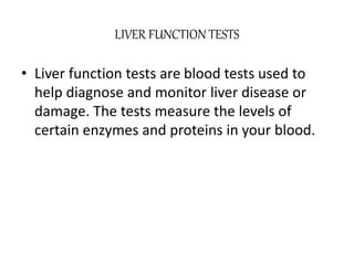 LFT, RFT , THYROID.pptx