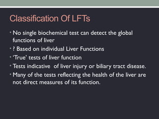 Liver function tests interpretation bilirubin metabolism | PPTX