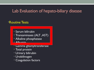 Liver function tests interpretation bilirubin metabolism | PPTX