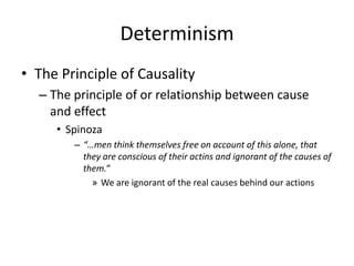 Libertarianism, Free Will & Determinism | PPTX | Genetics | Science