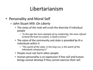 Libertarianism, Free Will & Determinism | PPTX