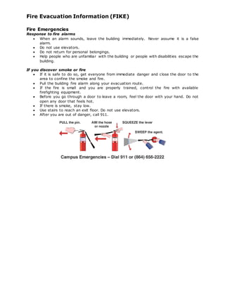 Fike fitness center_evacuation_procedures | PDF