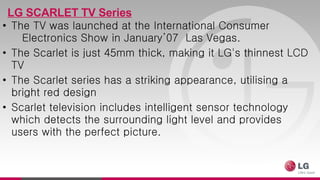 marketing of lG Scarlet | PPT