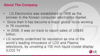 marketing of lG Scarlet | PPT