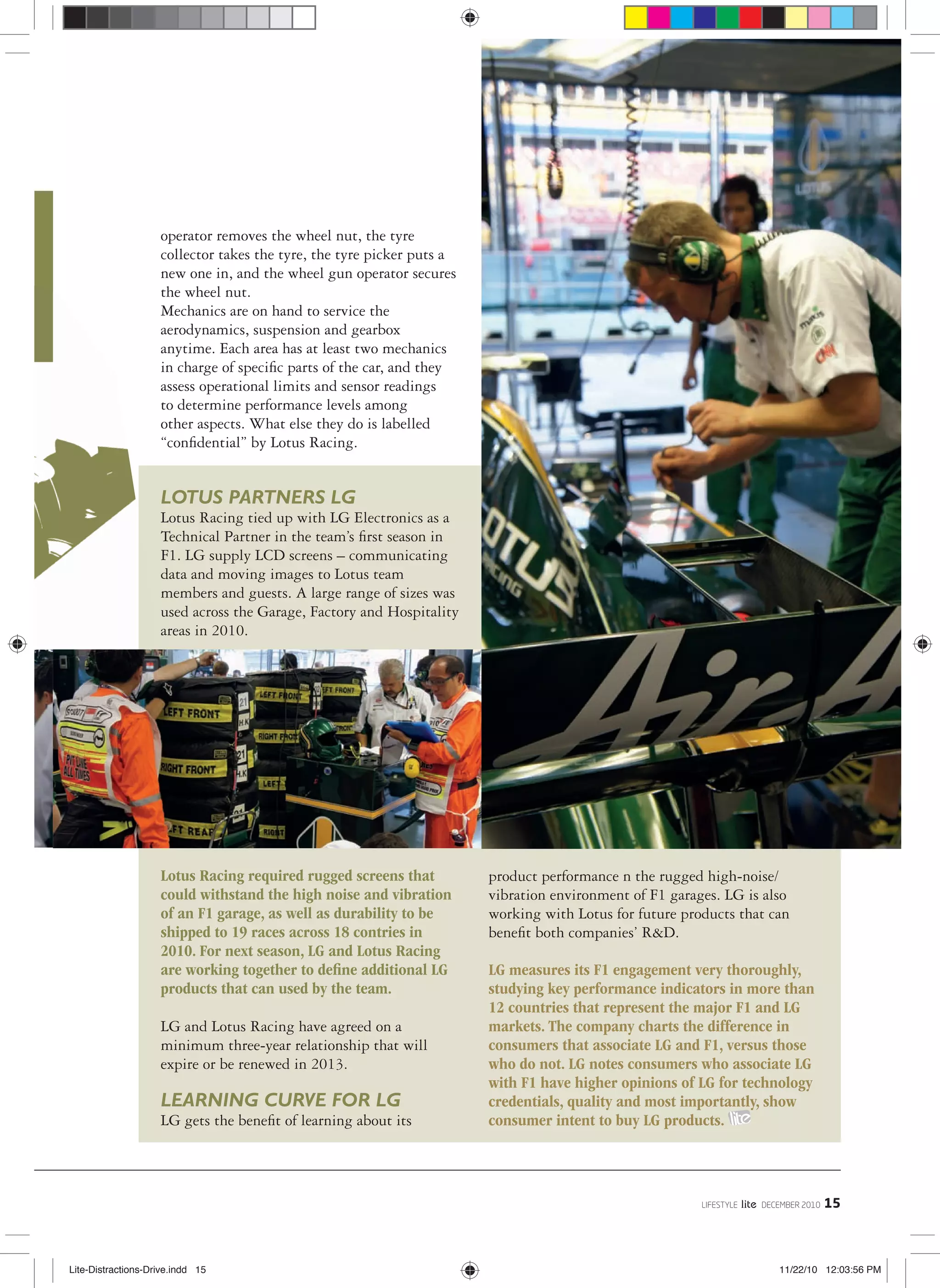 Lotus Racing at the Singapore F1 | PDF