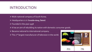 Marketing Mix of LG Television | PPTX