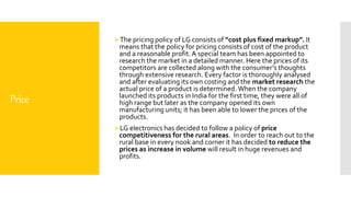 Marketing Mix of LG Television | PPTX