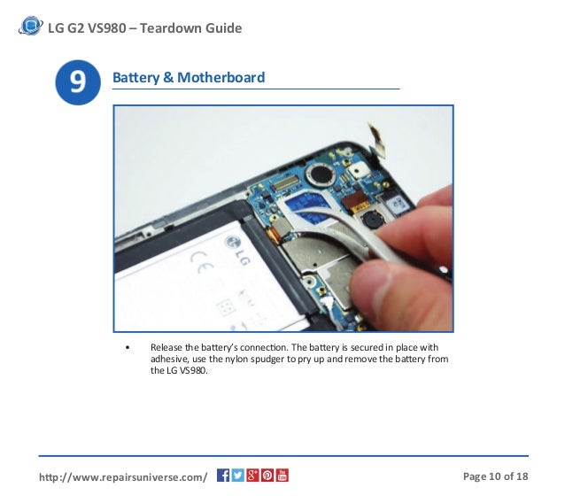 LG G2 VS980 Teardown Repair Guide
